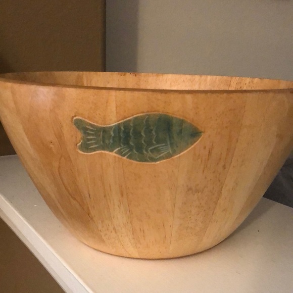 Clay Art | Dining | 999 Clay Art Hand Painted Wooden Bowl | Poshmark